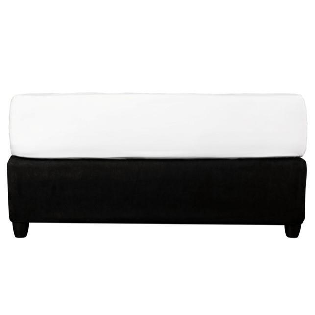 Buy Fitted Bed Base Wraps Black Faux Suede | Misslyn