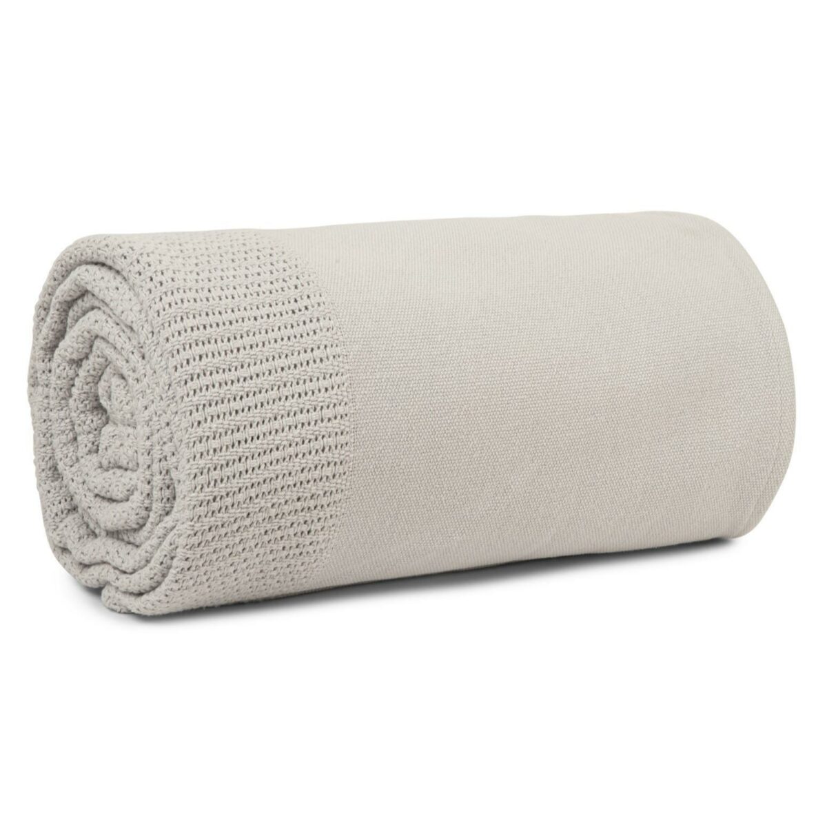 100% Cotton Cellular Blankets | Light Grey | 180cm x 230cm