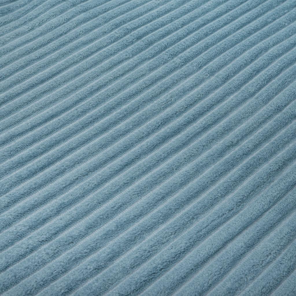 Buy Blue Flannel Ribbed Blankets| Miss Lyn